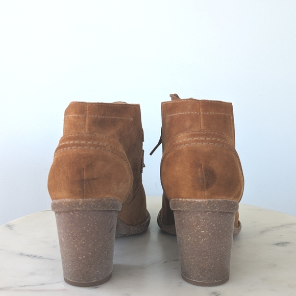 Clarks | Shoes | Clarks Artisan Carleta Lyon Brown Suede Ankle Boots ...